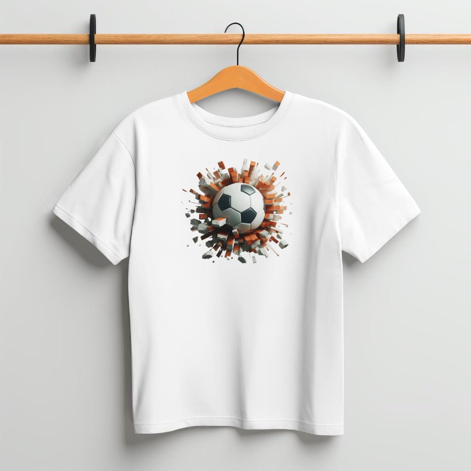 3D Soccer Ball Smash Logo: PNG & PDF Sublimation Design (digital ...