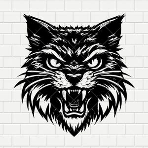 Wildcats Mascot | Wildcat Head | Vector | Sports Logo | School Mascot ...