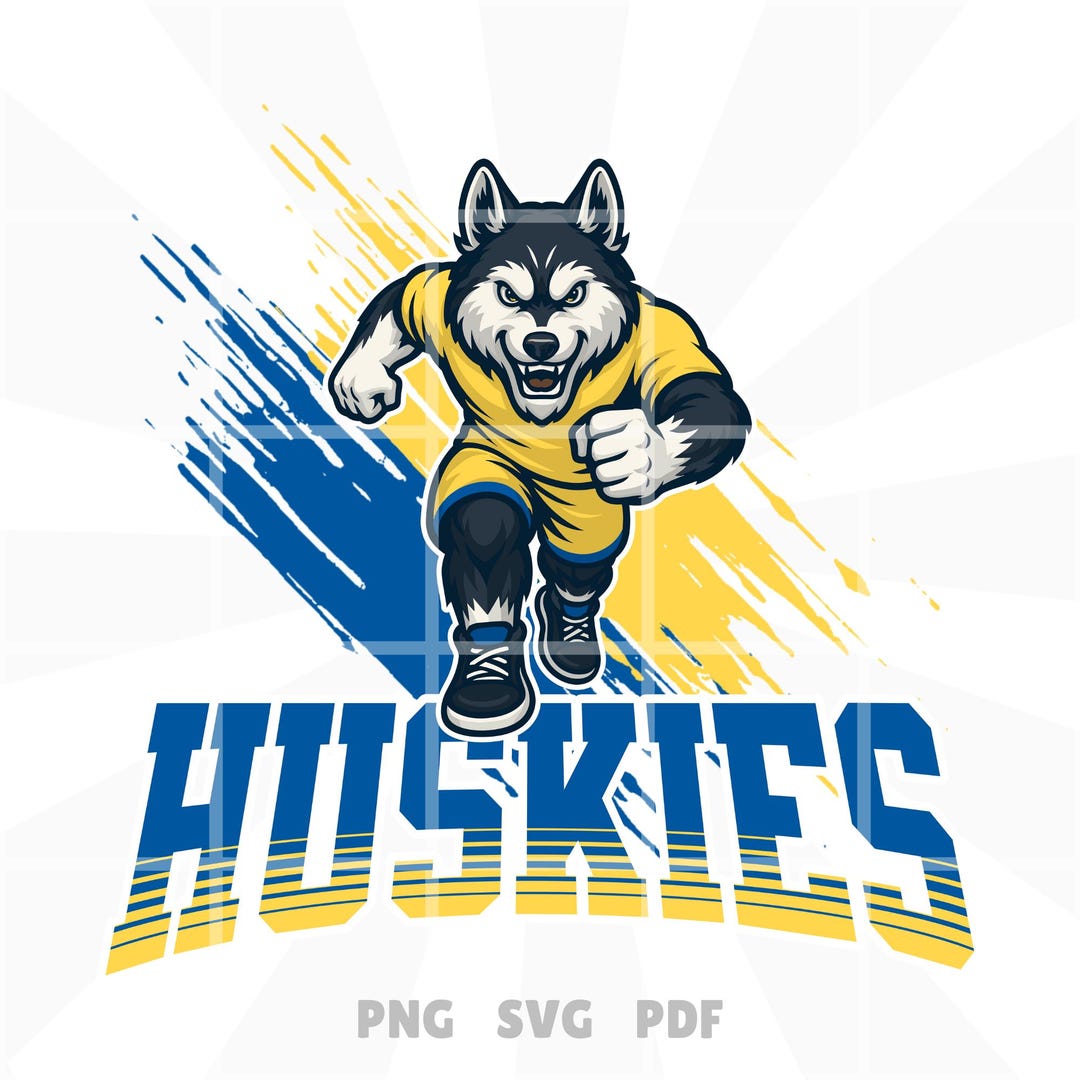 Fierce Huskies Mascot Logo: School Spirit SVG PNG PDF (digital Download) - Etsy