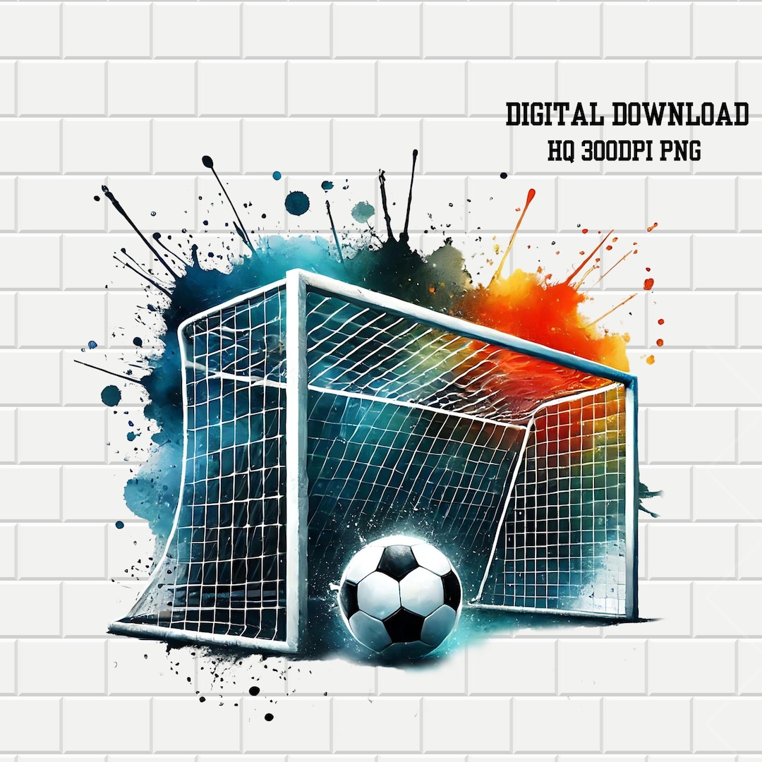 Soccer Goal Splash PNG: Football Logo, Transparent Background (digital ...