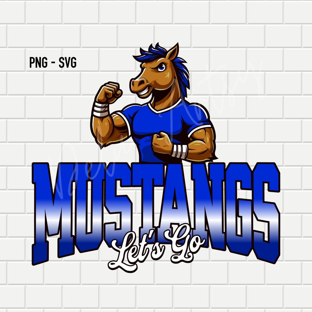 Mustangs Sports Logo | Mustang Mascot Logo | Horsemen Colts | Vector ...