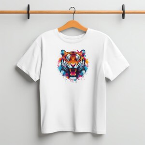 Tiger Splash Paint | Watercolor | Digital Design PNG PDF | Decorative ...