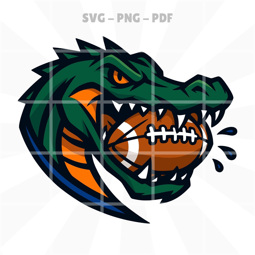 Retro Gators Football Logo: Alligator Head Mascot - SVG PNG PDF - Etsy UK