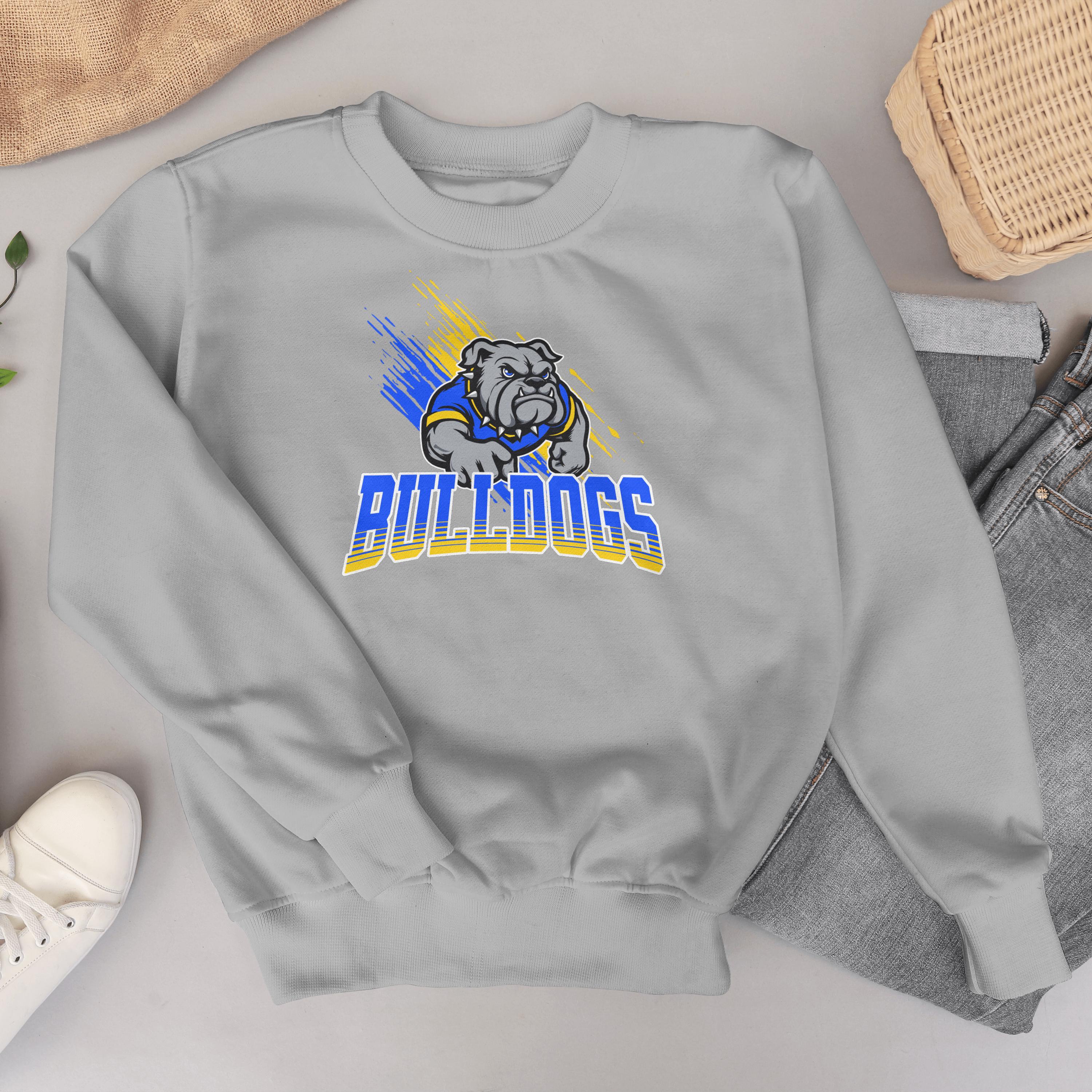Bulldogs Mascot Logo SVG PNG Bundle in Blue & Gold | Fierce Sports Team - School Spirit Bulldog ...
