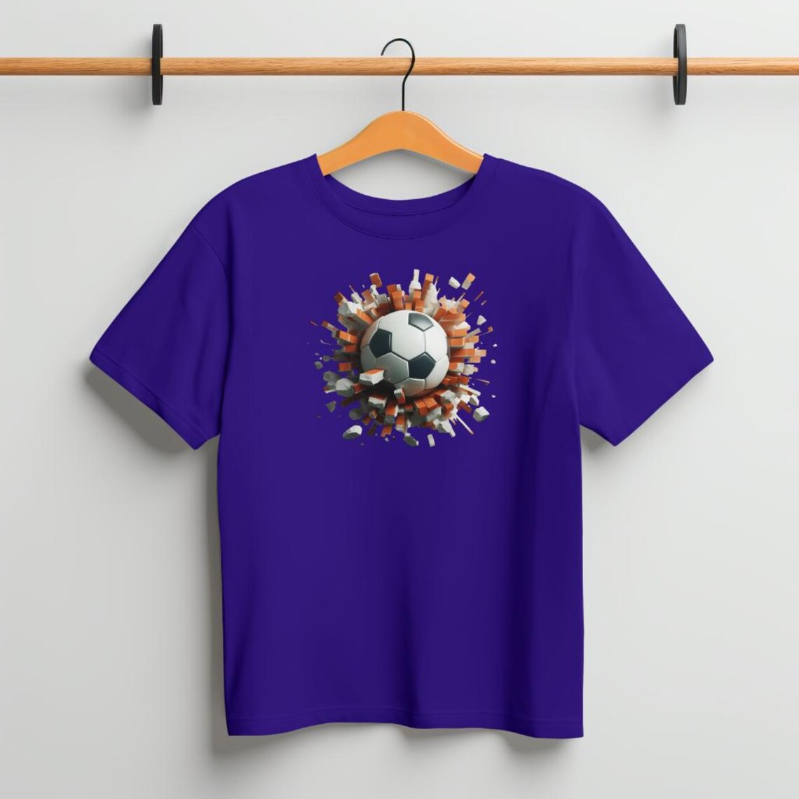 3D Soccer Ball Smash Logo: PNG & PDF Sublimation Design (digital ...