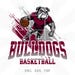 Bulldog Basketball Mascot Logo: Maroon (digital File) - Etsy
