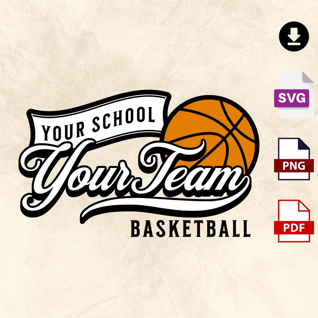 Custom Basketball Logo | Personalized | Team Mascot | Team Name ...