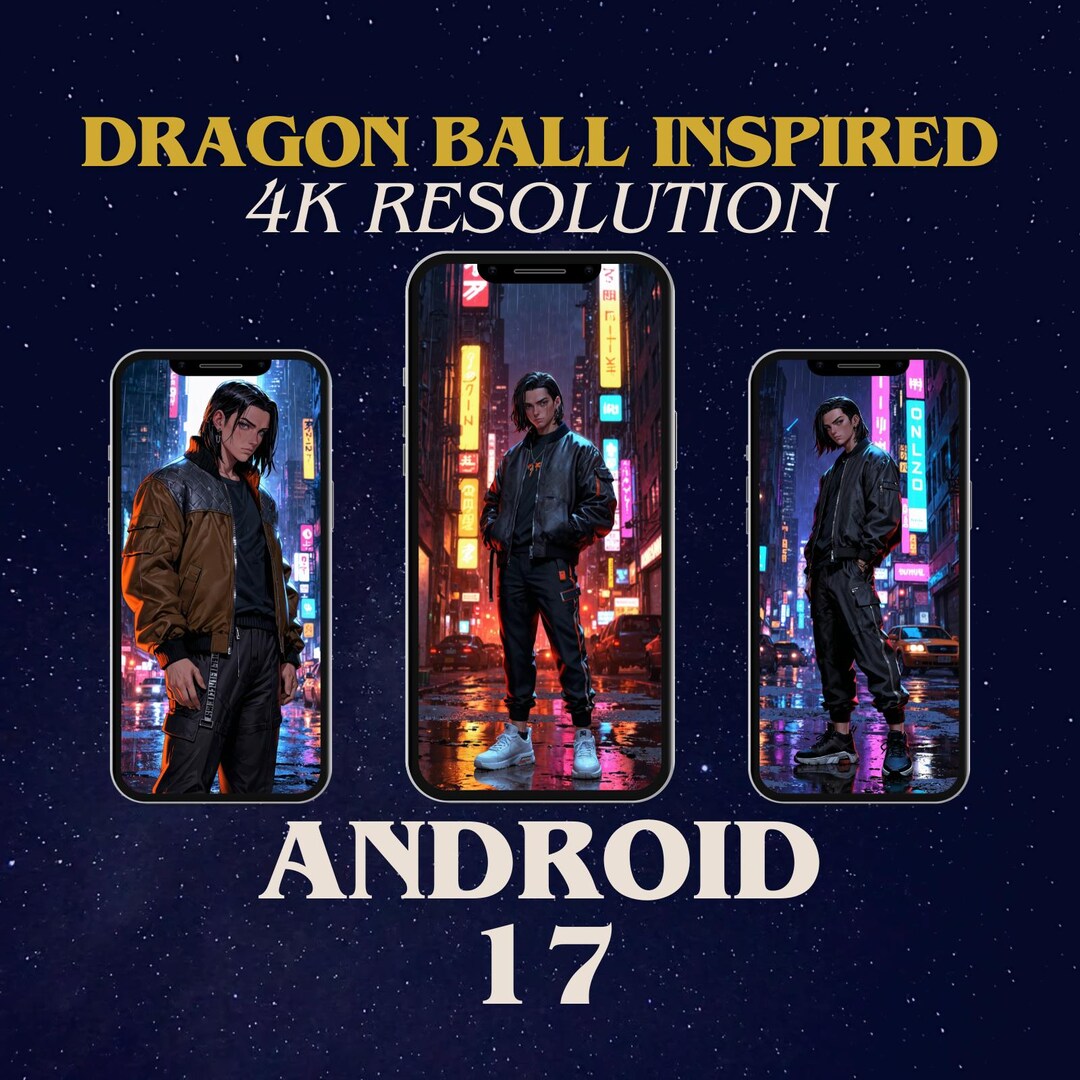 Dragon Ball - ANDROID 17 X Urban Streetwear - Digital Wallpapers - Etsy