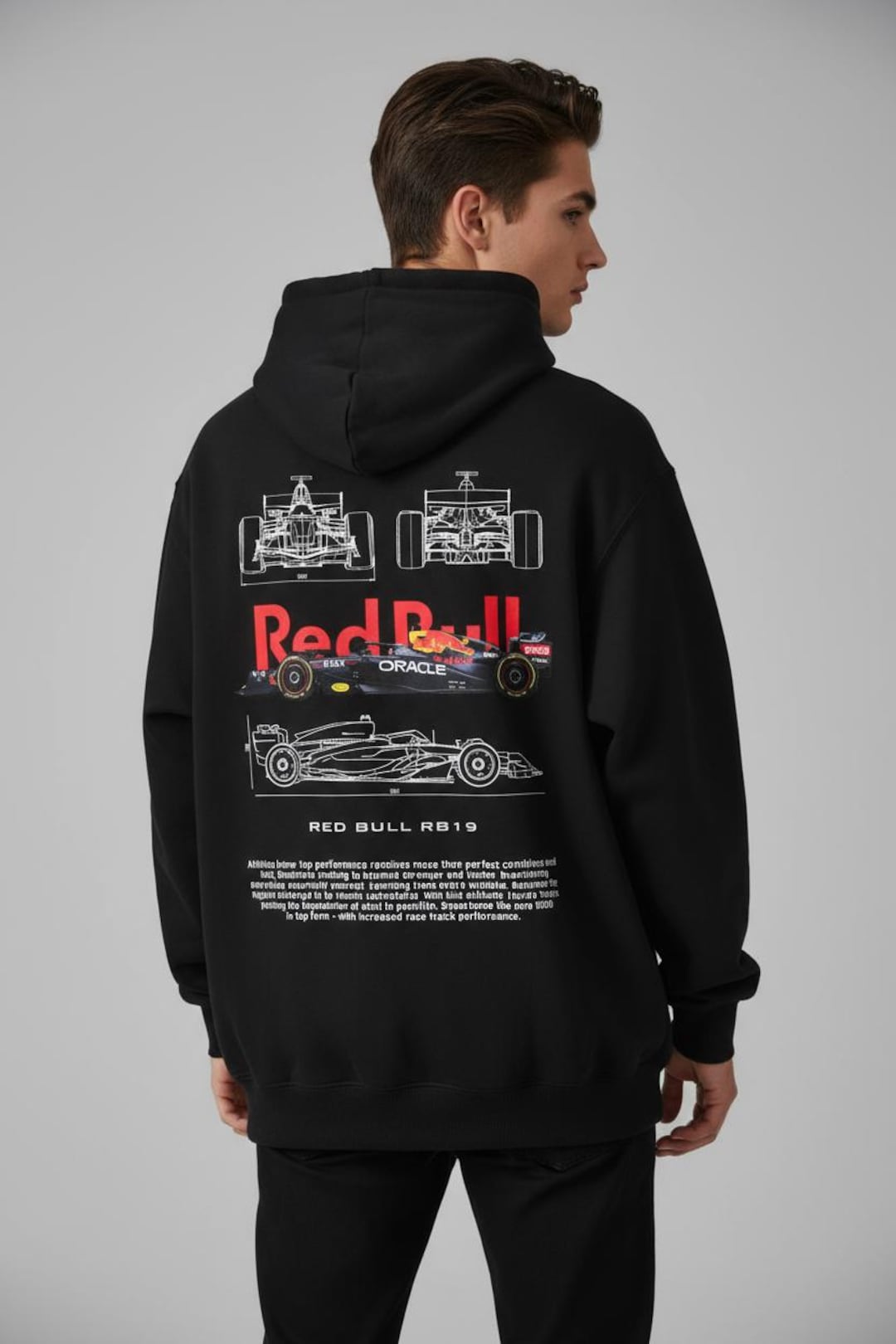Red Bull Racing Car Oversize Hoodie: Unisex Motorsport Sweatshirt - Etsy