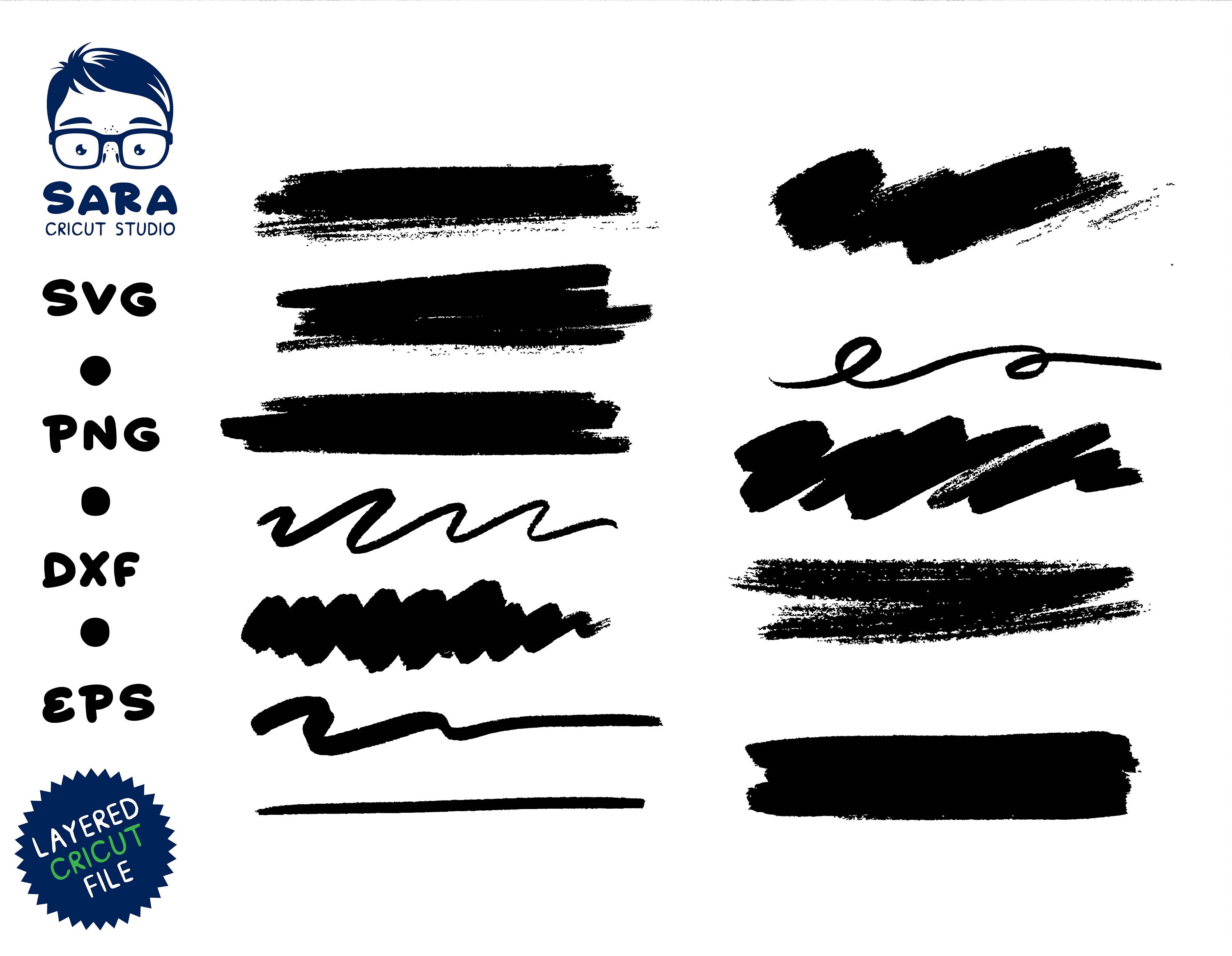 Brushes SVG Bundle Vector Cricut Brushes Cut SVG for Cricut | Etsy