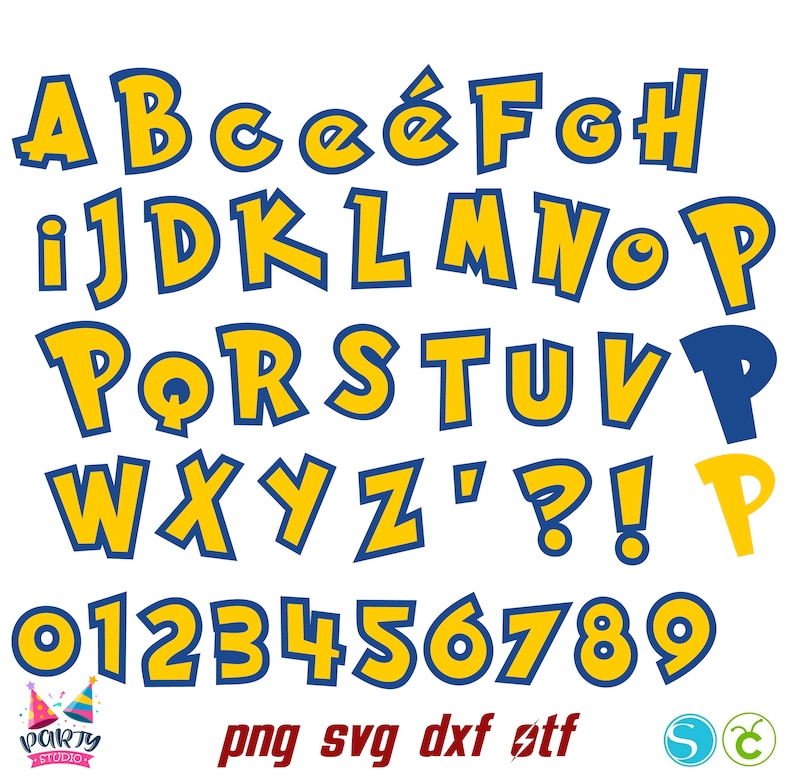 Anime Bundle Svg, Anime Letters Svg Cricut Anime Font Otf Baby Font Svg ...