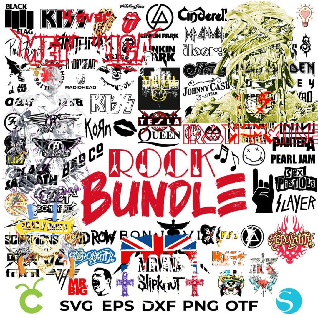 Rocker SVG Bundle, Rock Svg Cricut, Rock Letters SVG Cricut, Rock Font ...