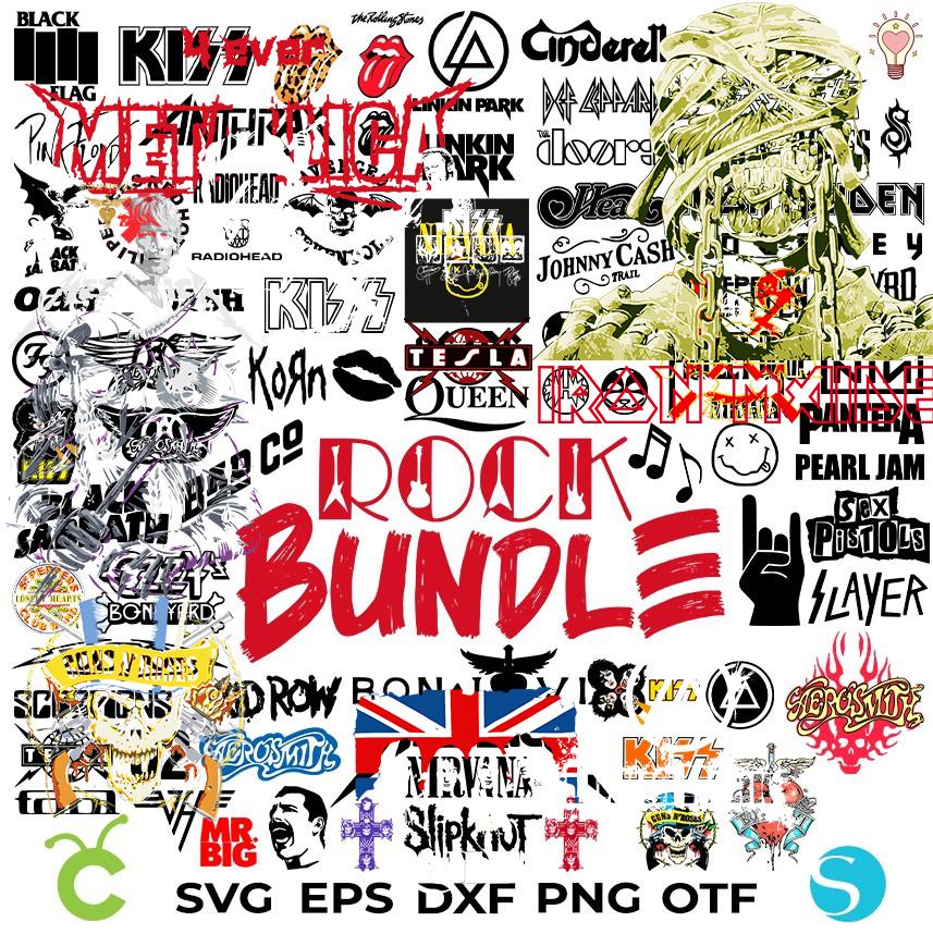 Rocker SVG Bundle, Rock Svg Cricut, Rock Letters SVG Cricut, Rock Font ...