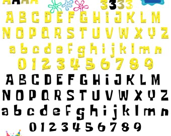 Spongebob font - Etsy España