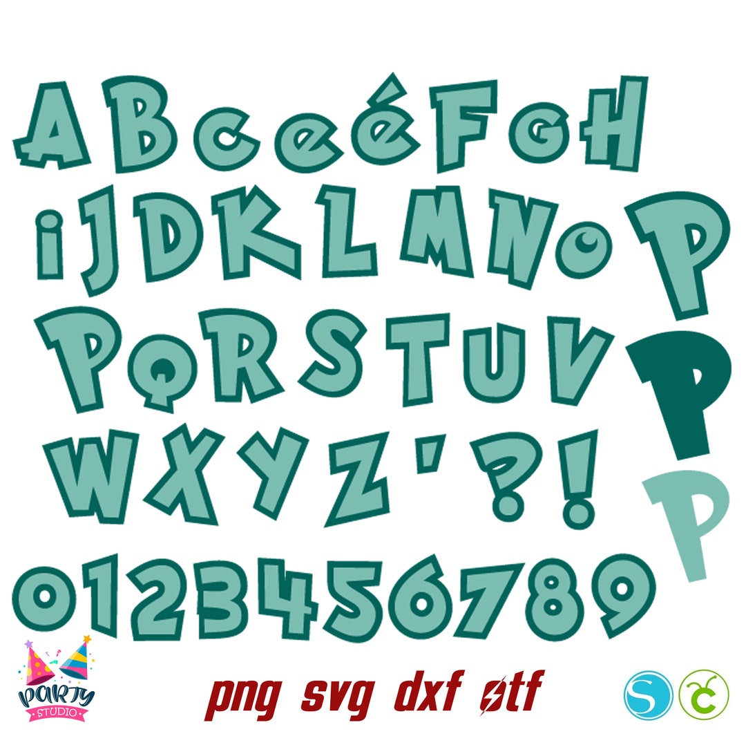 Anime Letters Svg, Anime Font Otf, Layered Letters Cricut, Baby Letters ...