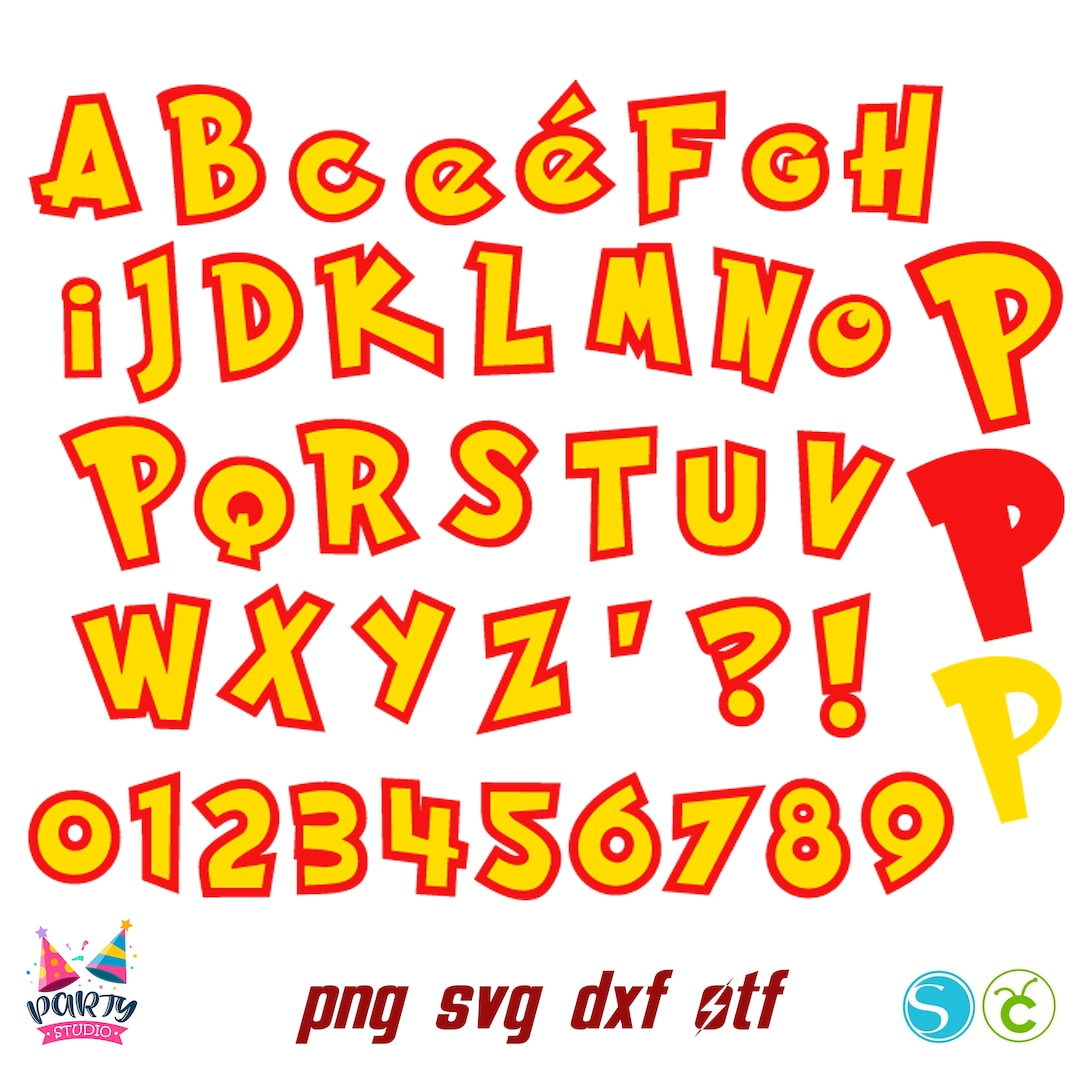 Anime Letters Svg, Anime Font Otf Layered Letters Cricut, Clipart Anime ...