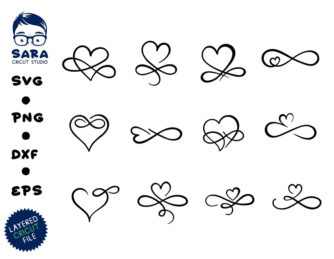 Heart Svg Bundle Hearts Clipart Png Valentine's - Etsy