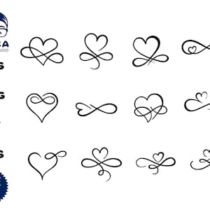 Heart Svg Bundle Hearts Clipart Png Valentine's | Etsy