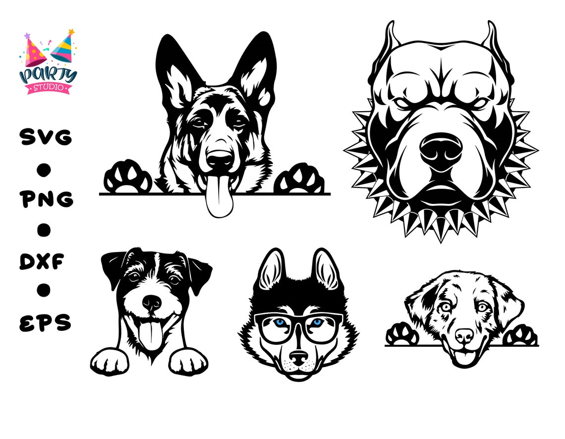 Dogs SVG Bundle, Vector Cricut, Dog SVG for Cricut, Dog Clipart PNG Dog ...