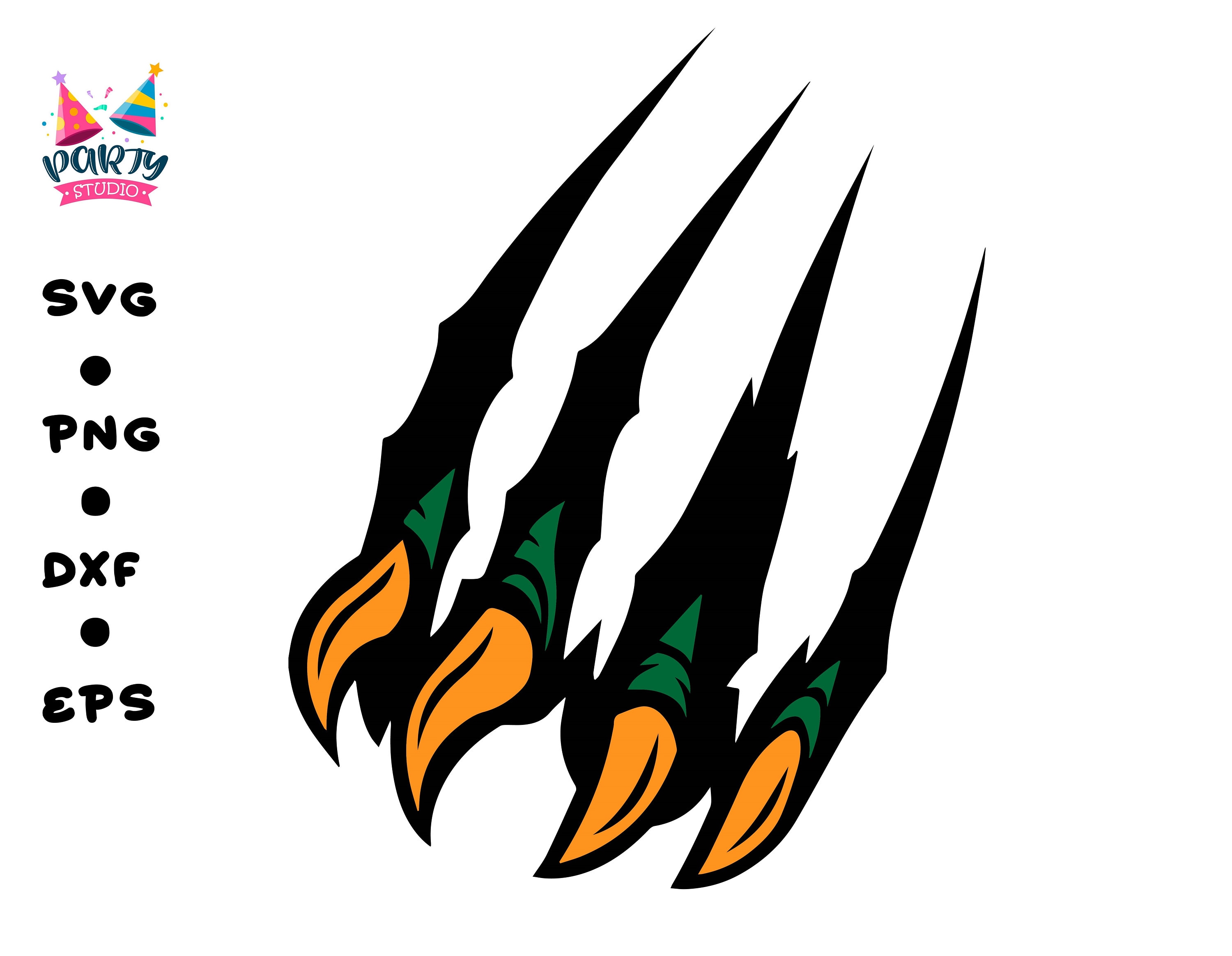 Krallen SVG Clipart, Vektor Cricut, Krallen schneiden SVG für Cricut ...