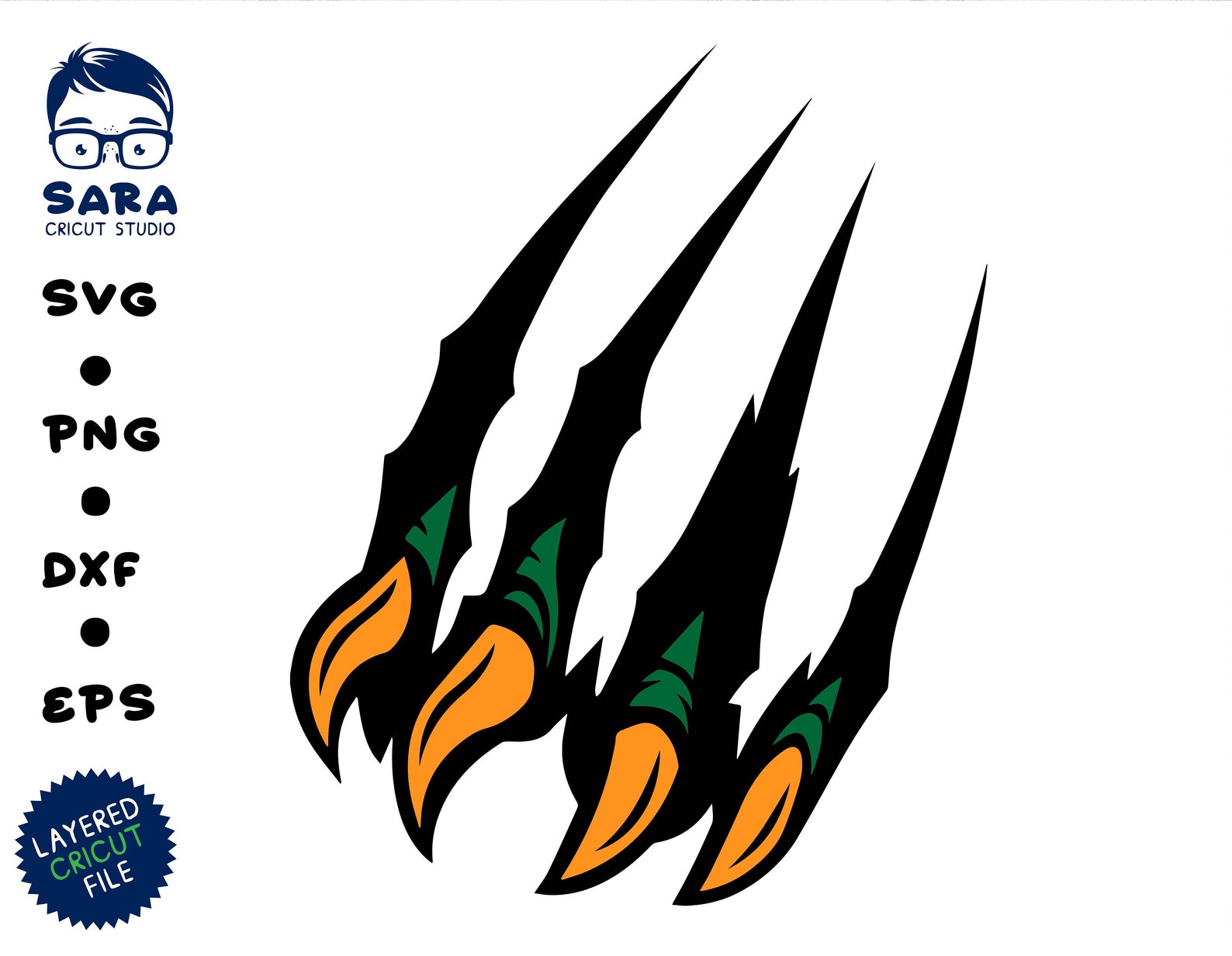 Claws SVG Clipart Vector Cricut Claws Cut SVG for Cricut - Etsy
