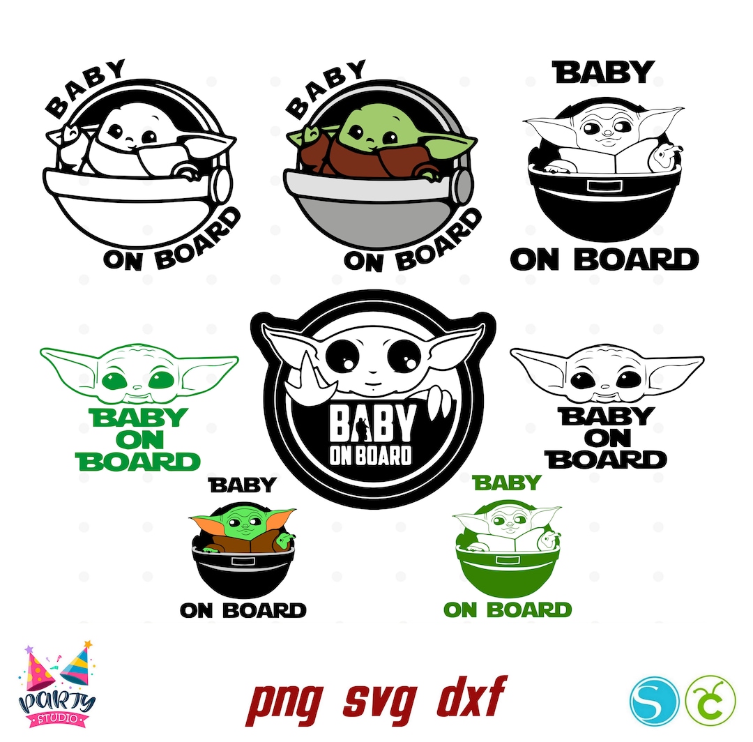 Baby on Board SVG, Baby Yoda Svg, Baby Cricut Svg, Baby on Board ...