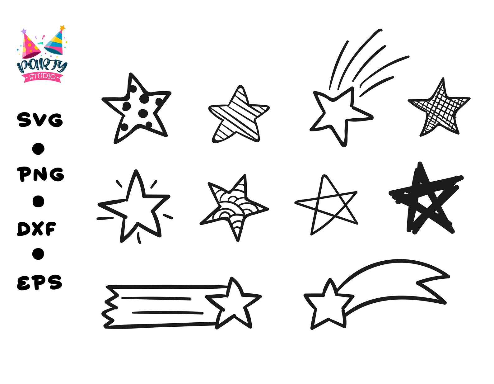 Stars SVG Bundle, Vector Cricut, Stars Cut SVG for Cricut, Stars ...