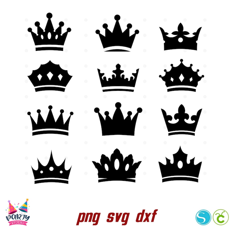 Crowns Svg Cricut Vector, Crown Cricut Svg Cutting File, Crown Png ...