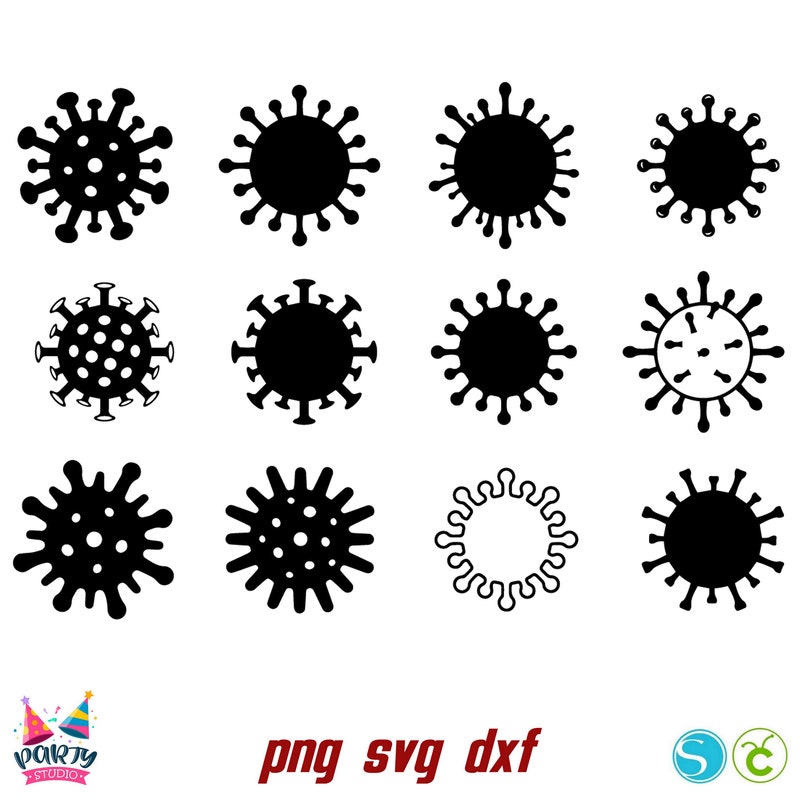 Virus Svg - Etsy
