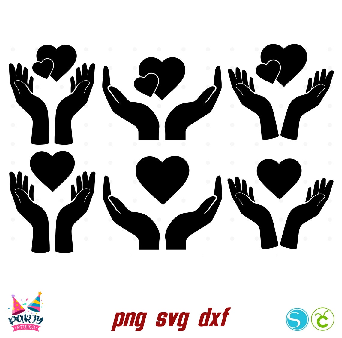 Hands Svg Png Hands With Heart Svg Heart Love Svg Hands Png Heart ...