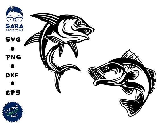 Fish SVG Vector Cricut Fish Cut SVG for Cricut Fish Clipart | Etsy