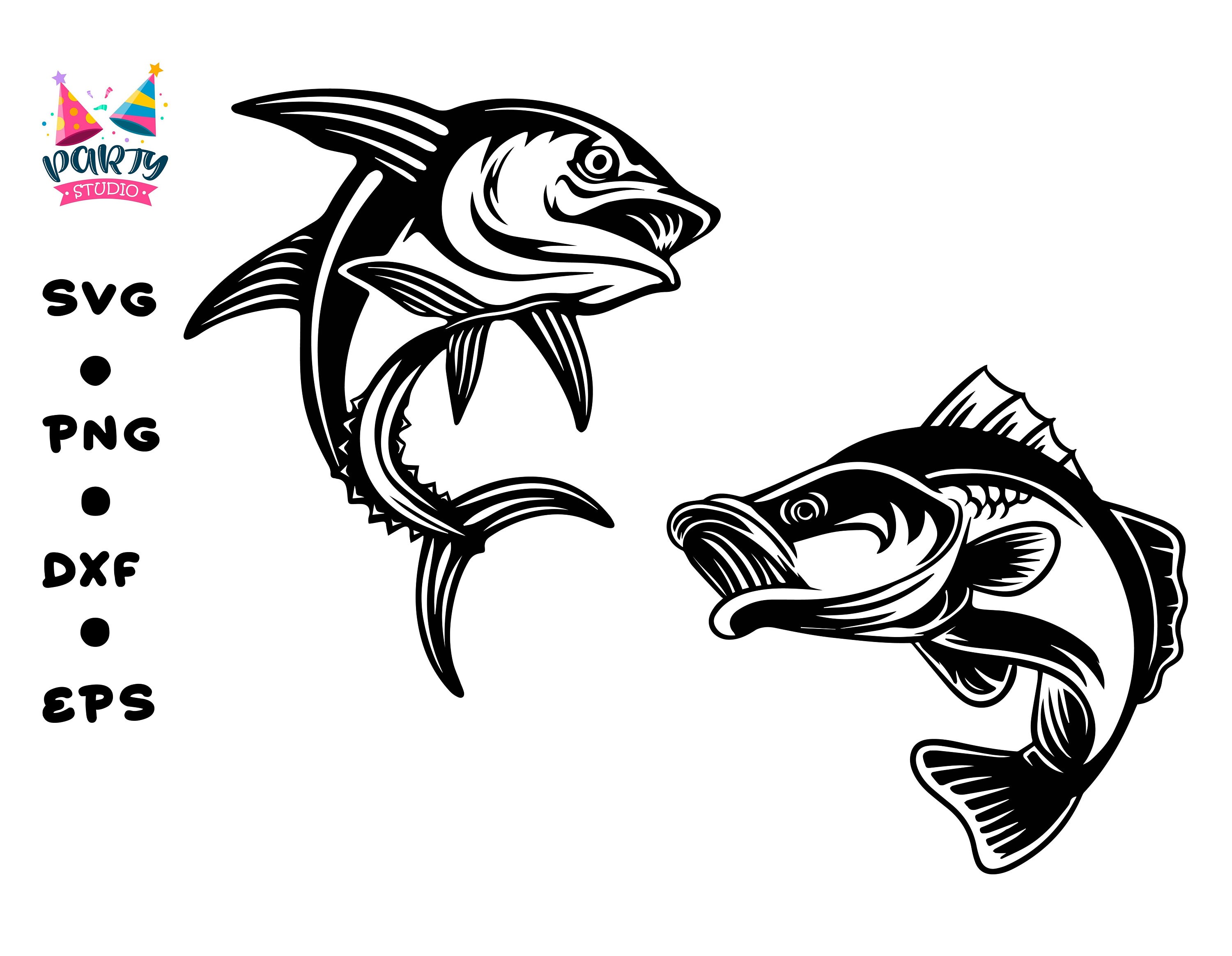 Fish SVG Vector Cricut, Fish Cut SVG for Cricut, Fish Clipart PNG ...