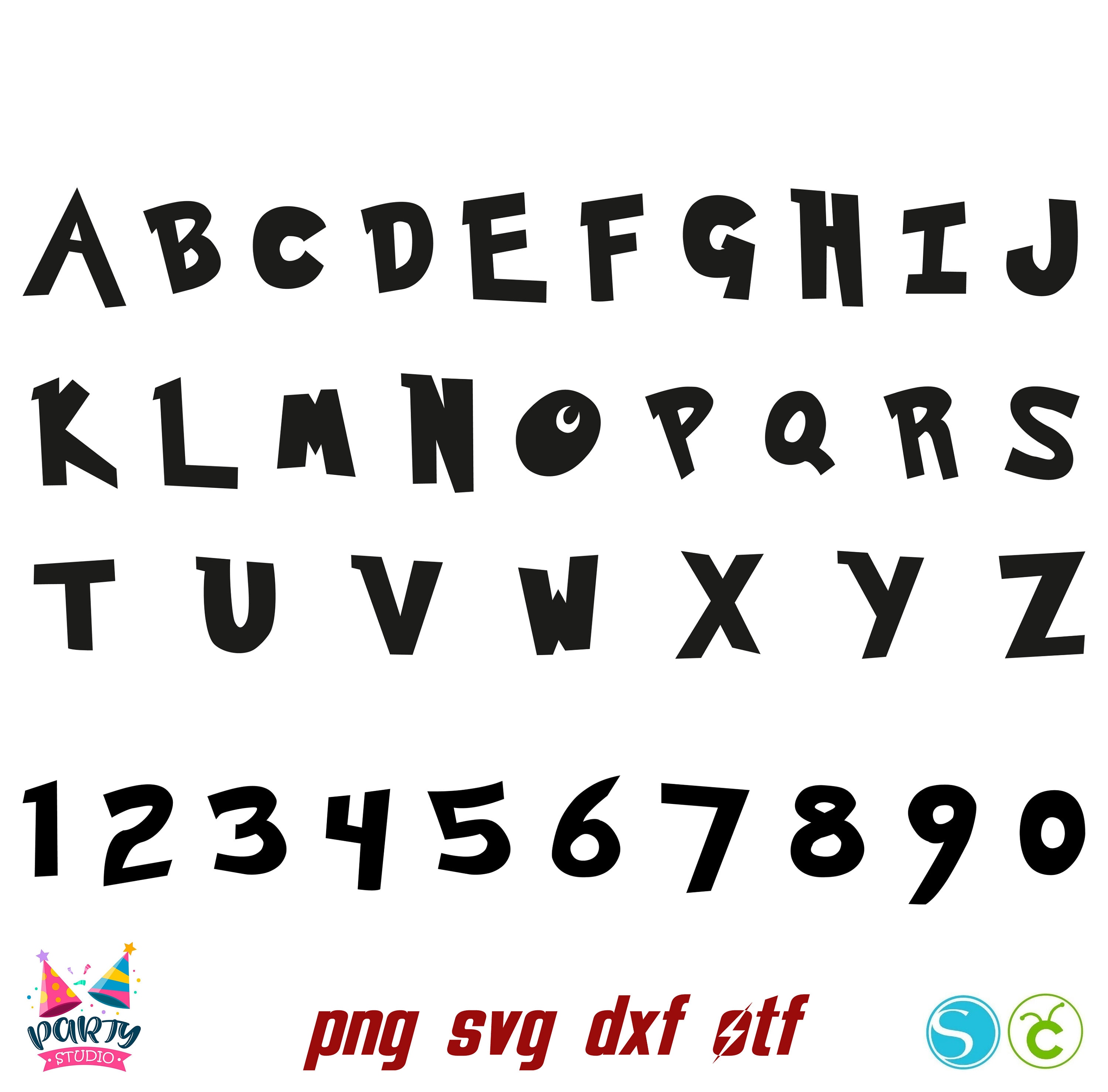 Anime Bundle Svg, Anime Letters Svg Cricut Anime Font Otf Baby Font Svg ...