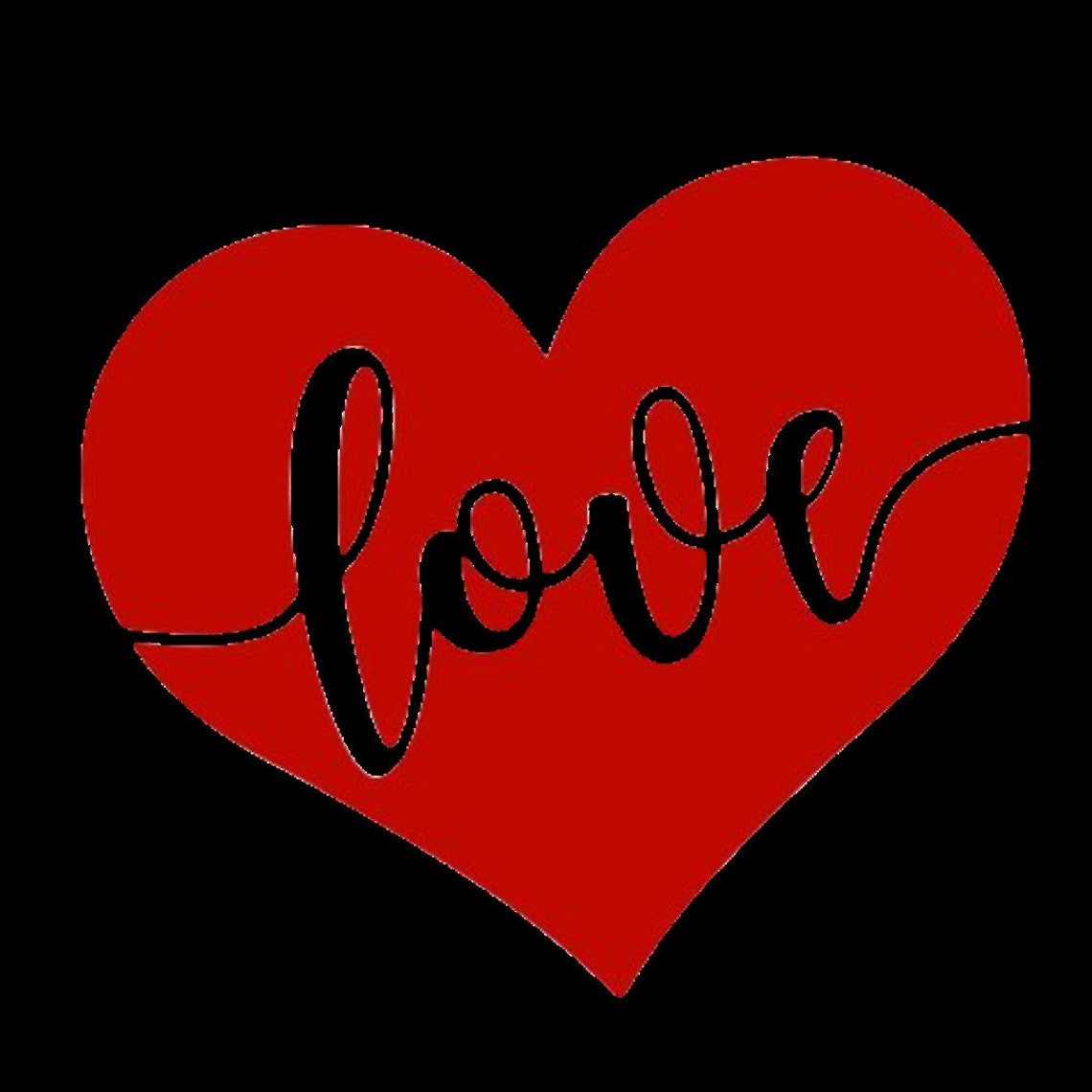 Love Heart PNG - No Background - Easy Cut - Circuit - Silhouette ...