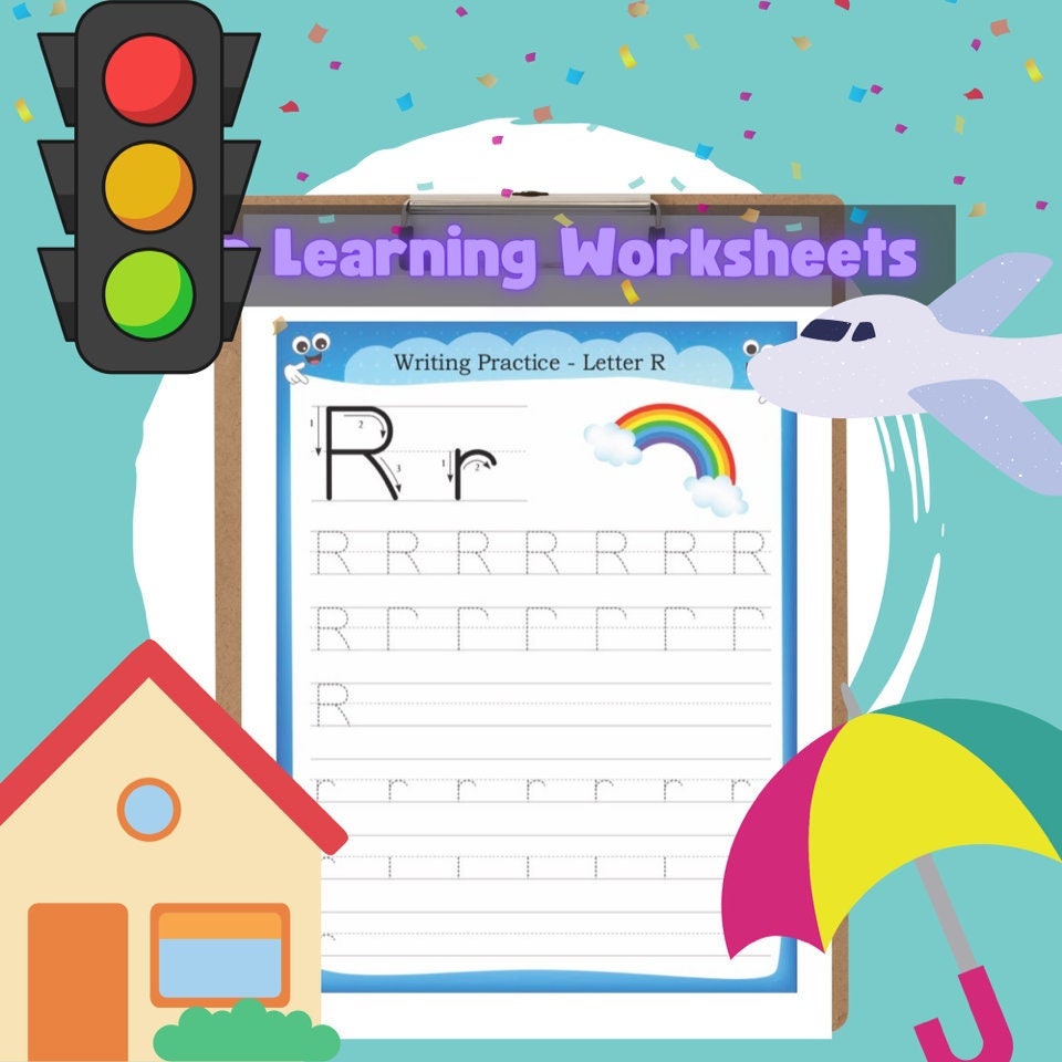 Digital Download/ Printable Kids Worksheets Alphabet Tracing ...