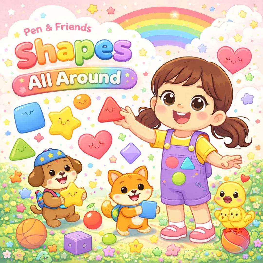Shape All Around Us: Custom Kids Name Shapes Song (digital Download) - Etsy