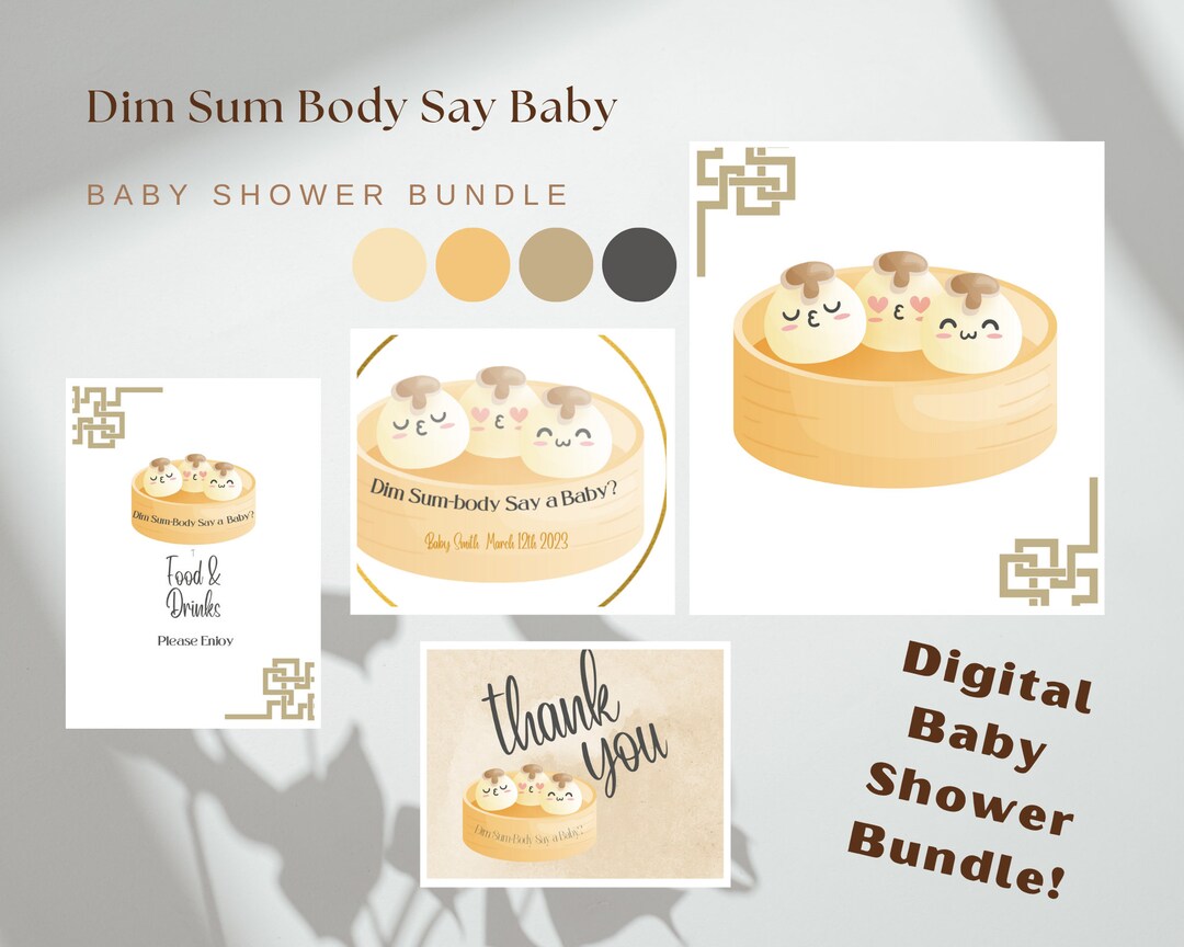 Dim Sum Say Baby? Digital Baby Shower Bundle - Etsy