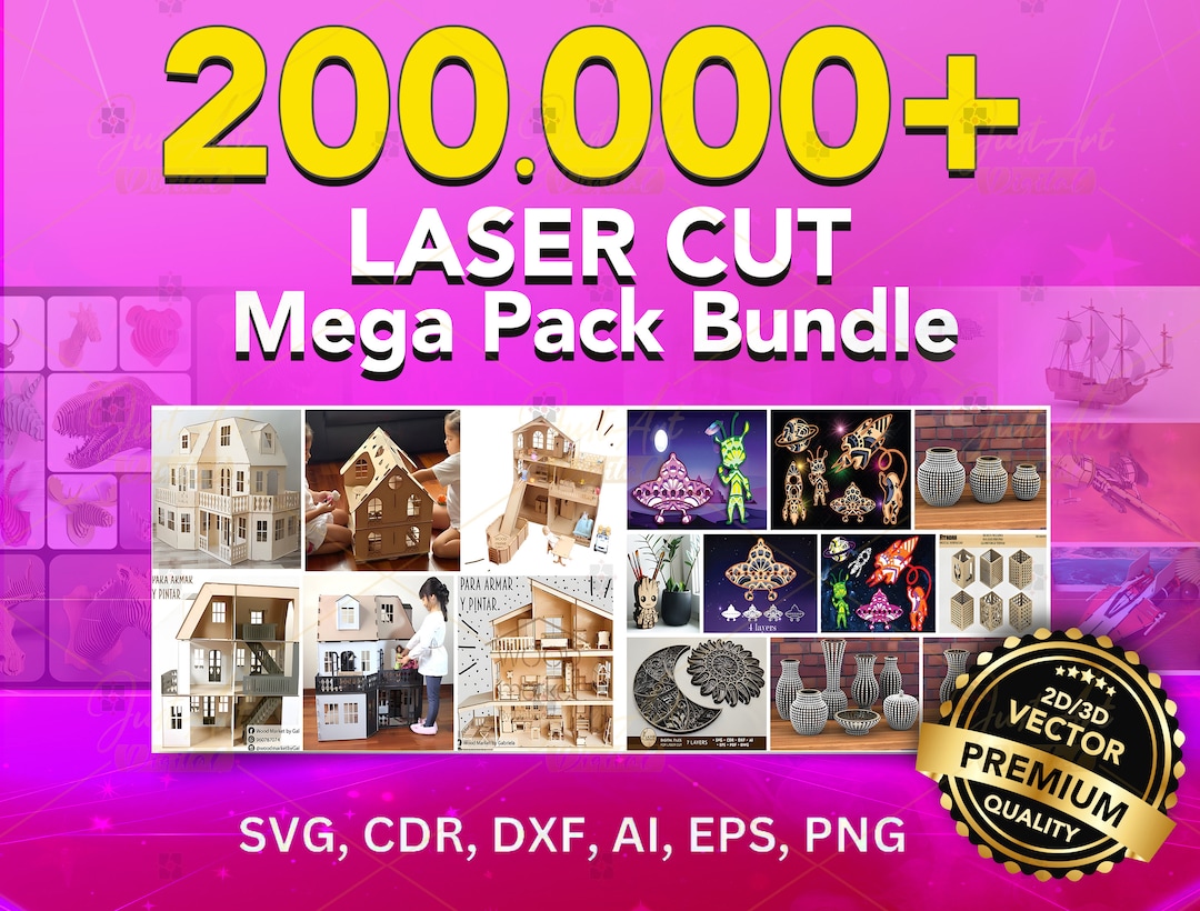 Laser Cut Files Mega Bundle,3d Cnc Files Bundle, Laser Svg Bundle ...