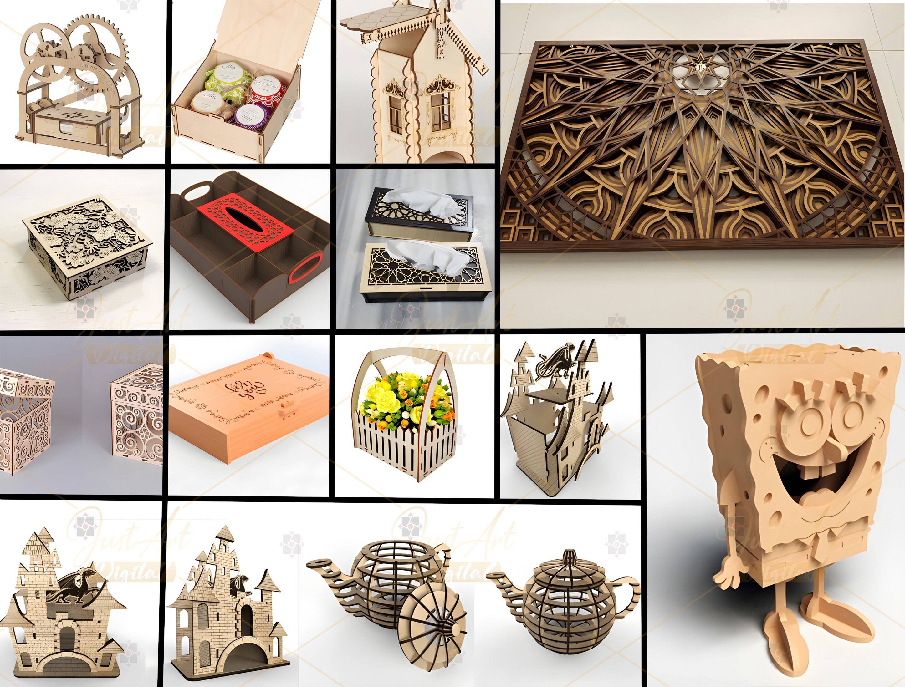 Laser Cut Files Mega Bundle,3d Cnc Files Bundle, Laser Svg Bundle ...