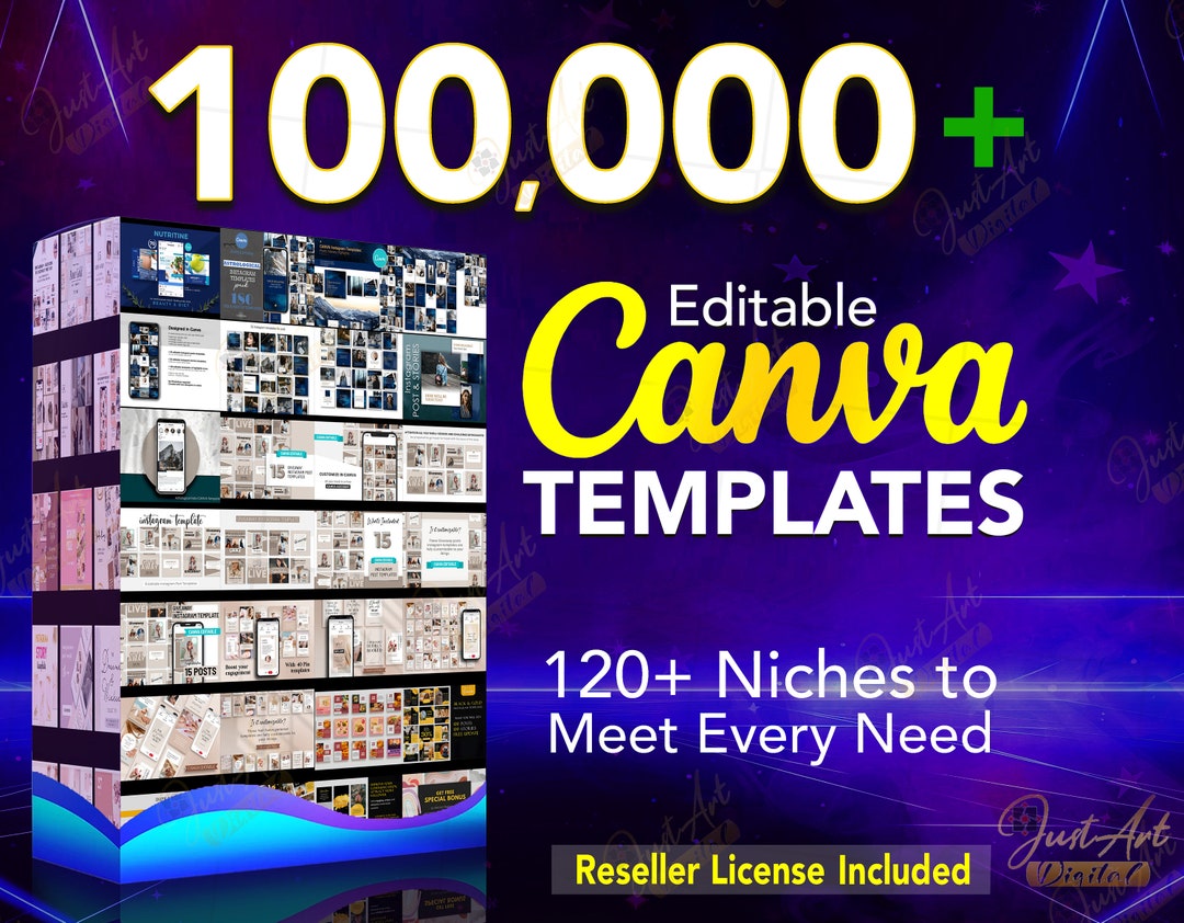 Canva Templates Editable Content Bundle, Trackers, PLR, Digital ...