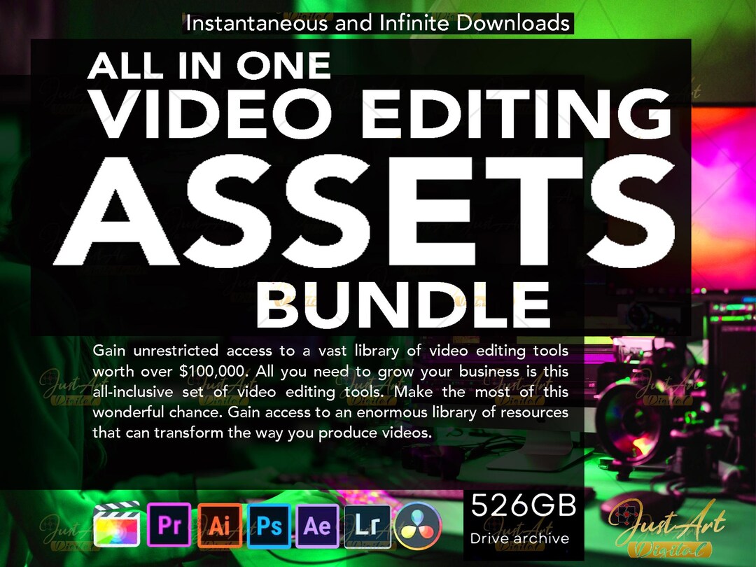 Video Editing Assets Bundle: Lightroom Presets, Final Cut Pro Templates ...