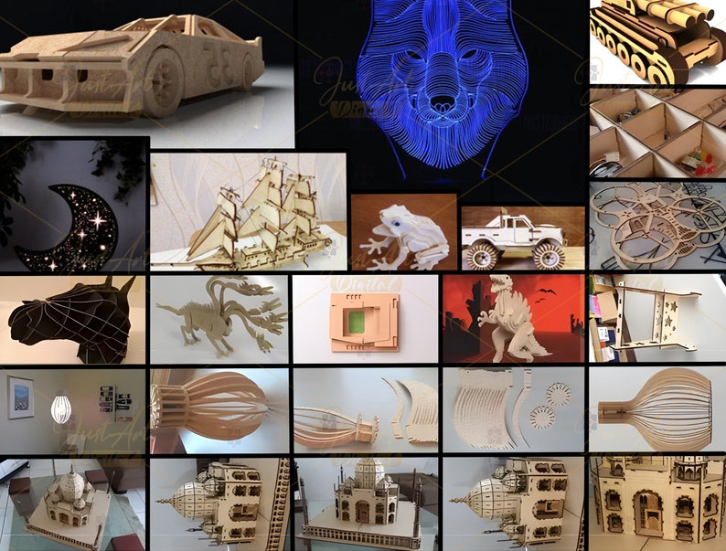 Laser Cut Files Mega Bundle,3d Cnc Files Bundle, Laser Svg Bundle ...
