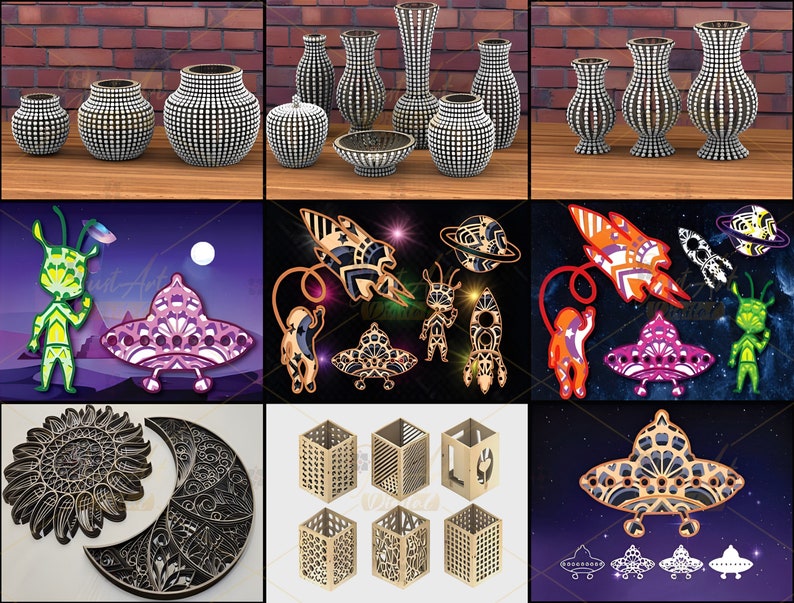 Laser Cut Files Mega Bundle,3d Cnc Files Bundle, Laser Svg Bundle ...
