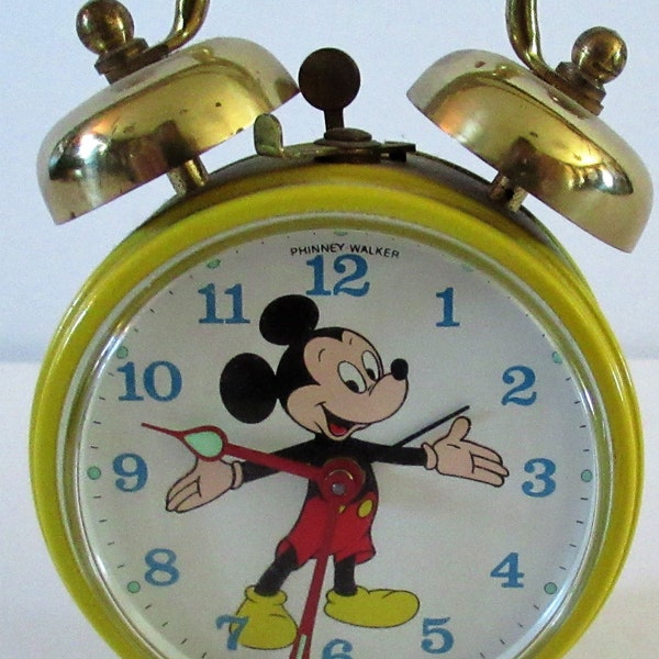 Vintage Mickey Mouse Alarm Clock - Etsy