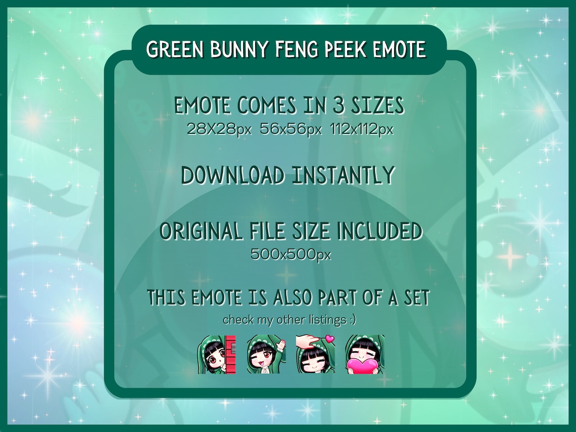 Cute Green Bunny Feng Min Peek/lurk/locker Emote | Dead by Daylight ...