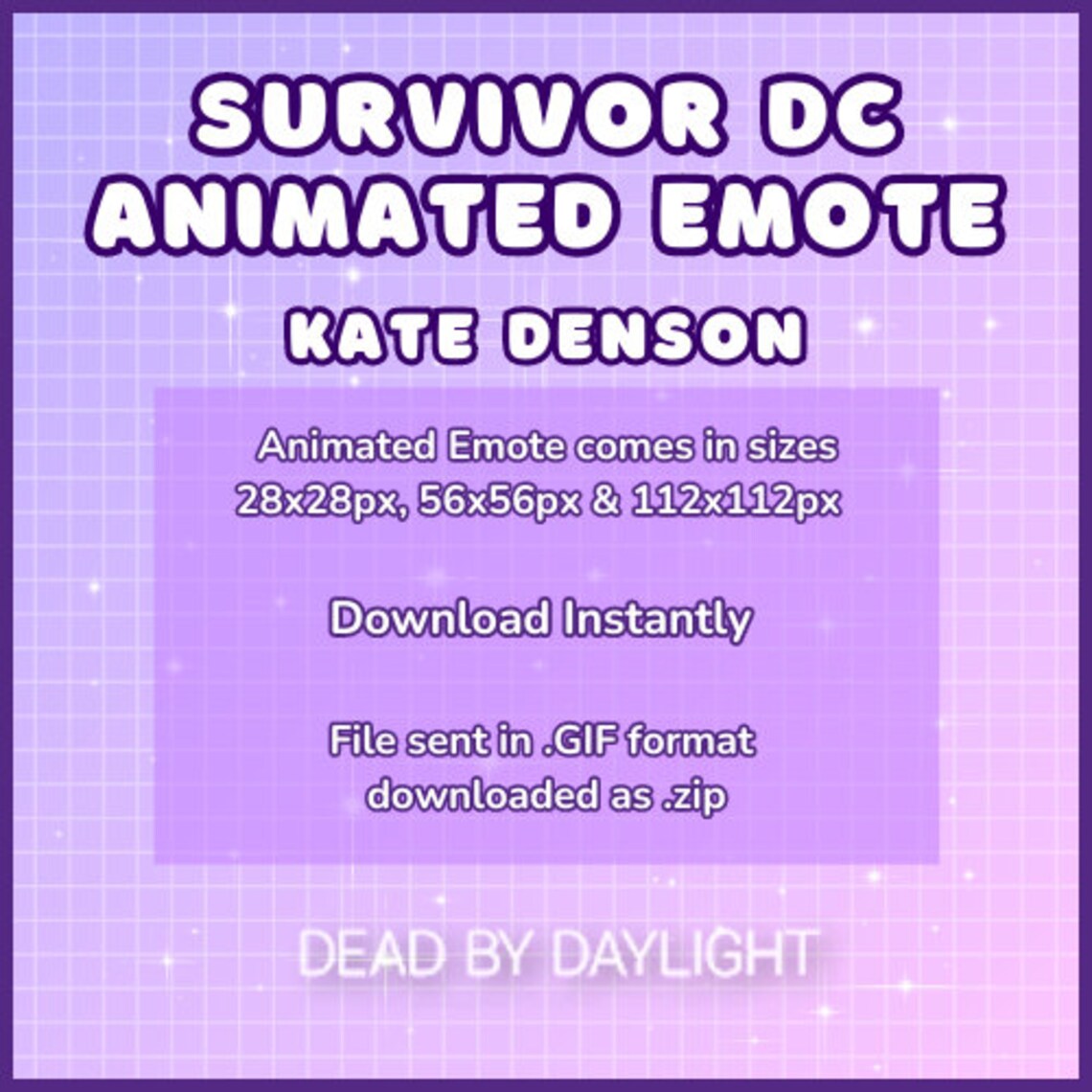 ANIMATED DBD Emote, Kate Denson DC Rage Quit Animated Emote, Dead by ...