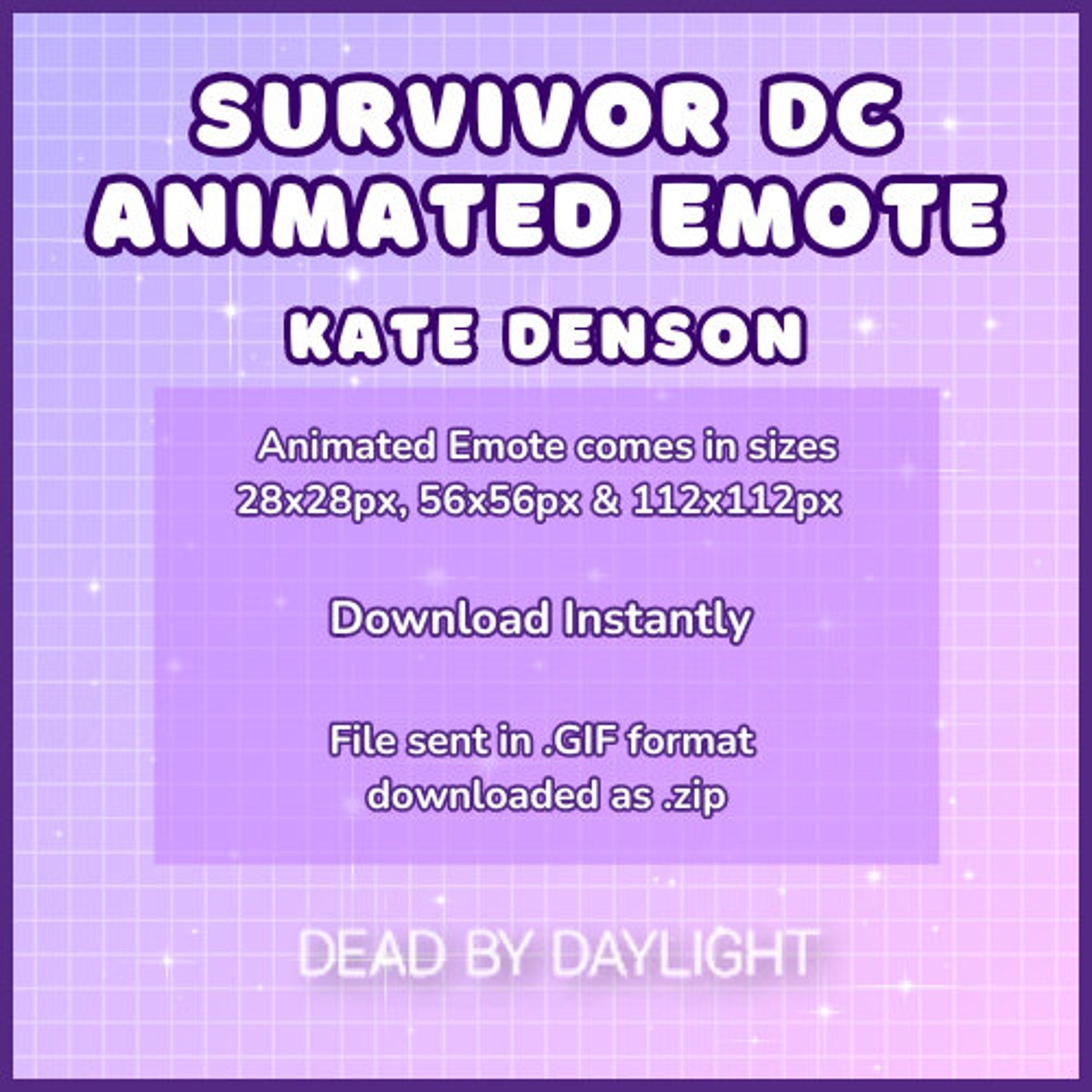 ANIMATED DBD Emote, Kate Denson DC Rage Quit Animated Emote, Dead by ...