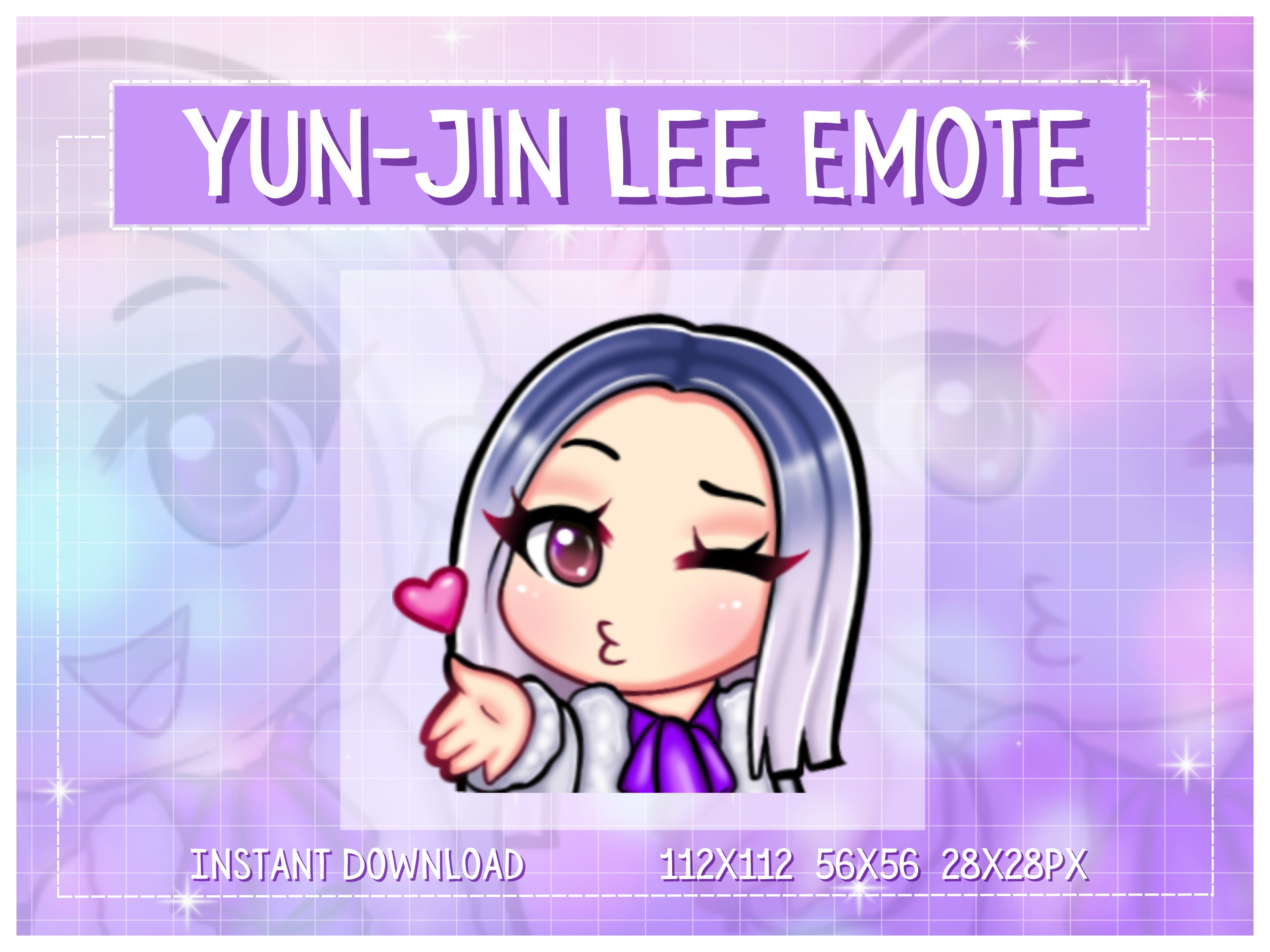 Cute Yun Jin Lee 'kiss' Emote | Dead by Daylight Emotes | Twitch ...