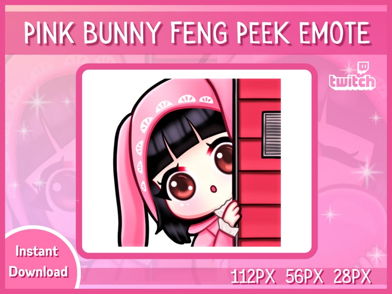 Cute Pink Bunny Feng Min Peek/lurk/locker Emote Dead by Daylight Emotes ...
