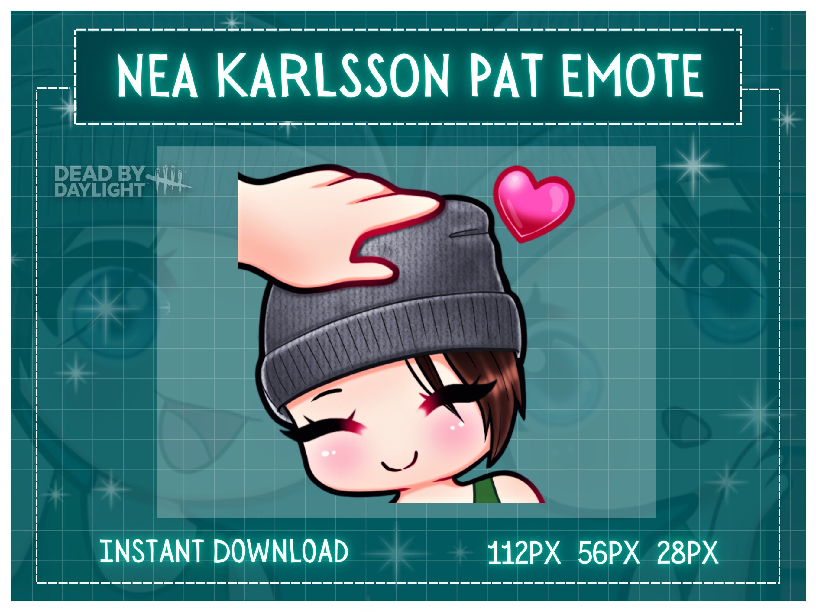 Nea Karlsson Pat Emote Dead by Daylight Twitch Sub/bit Emotes - Etsy